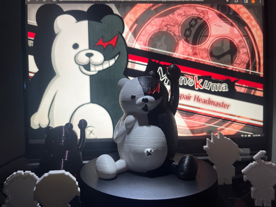 Monokuma 3D Print Model, Hand Paint - Etsy
