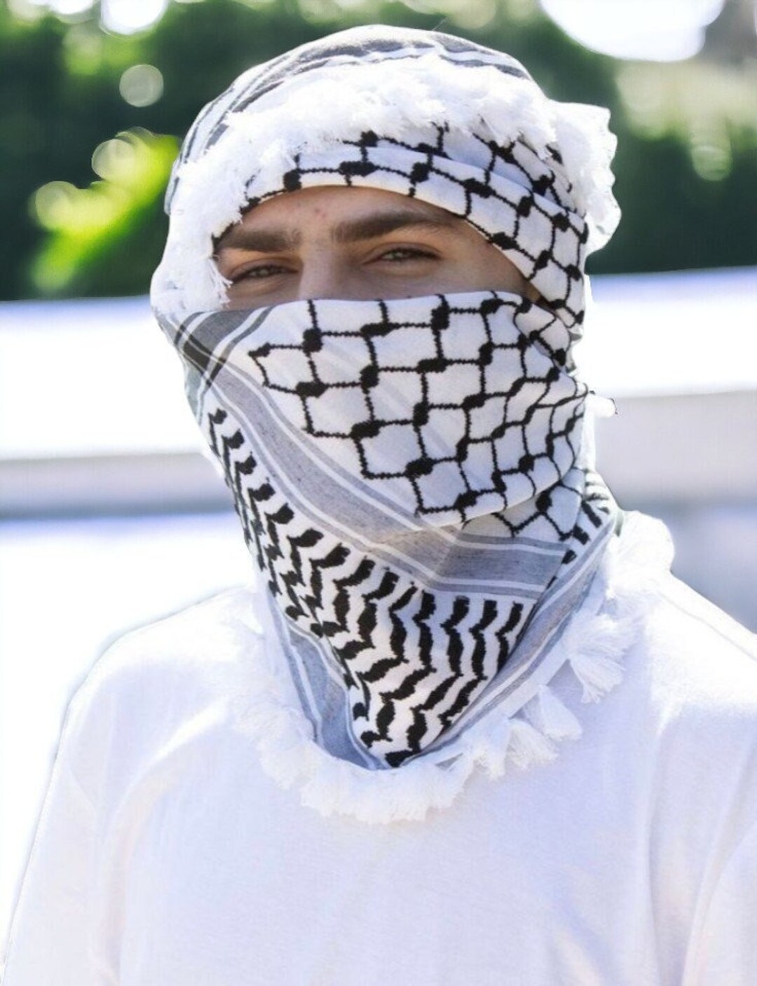 Palestine Scarf, Palestinian Keffiyeh Head Scarf Made in Palestine ...