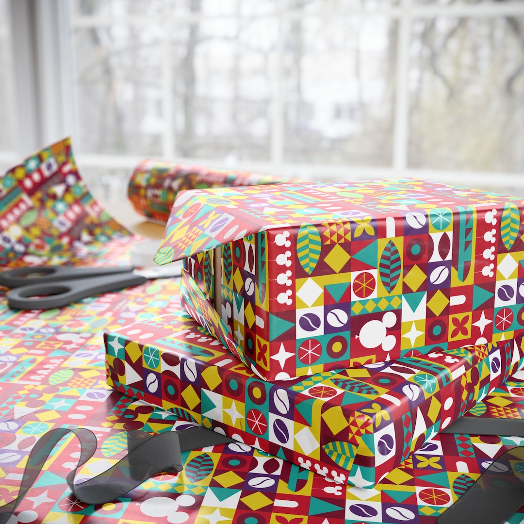 Disney World Joffrey's Cup Pattern Wrapping Paper - Etsy