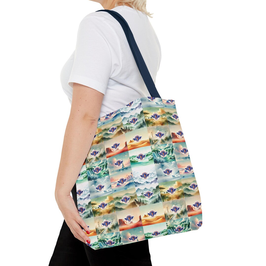 Nice Work Pal Soarin' Around the World Scenery Tote Bag - Etsy