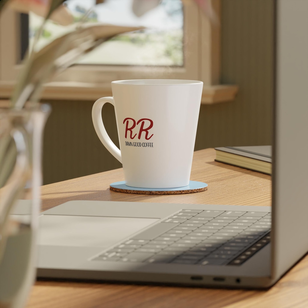 Twin Peaks RR Latte Mug, Damn Good Coffee, Ceramic Coffee Cup, Double R ...