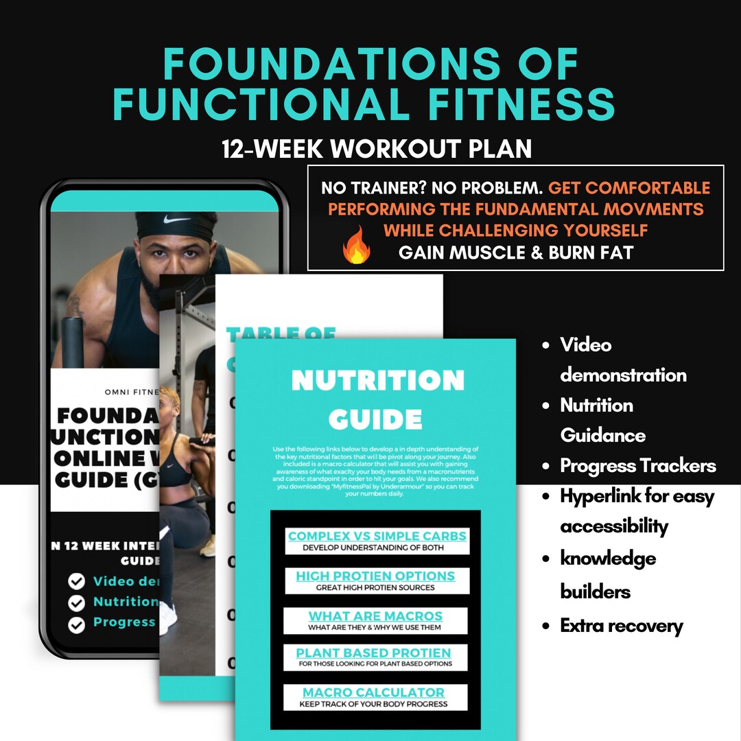 Foundations of Functional Fitness 12-week Workout Plan (gym Edition) - Etsy