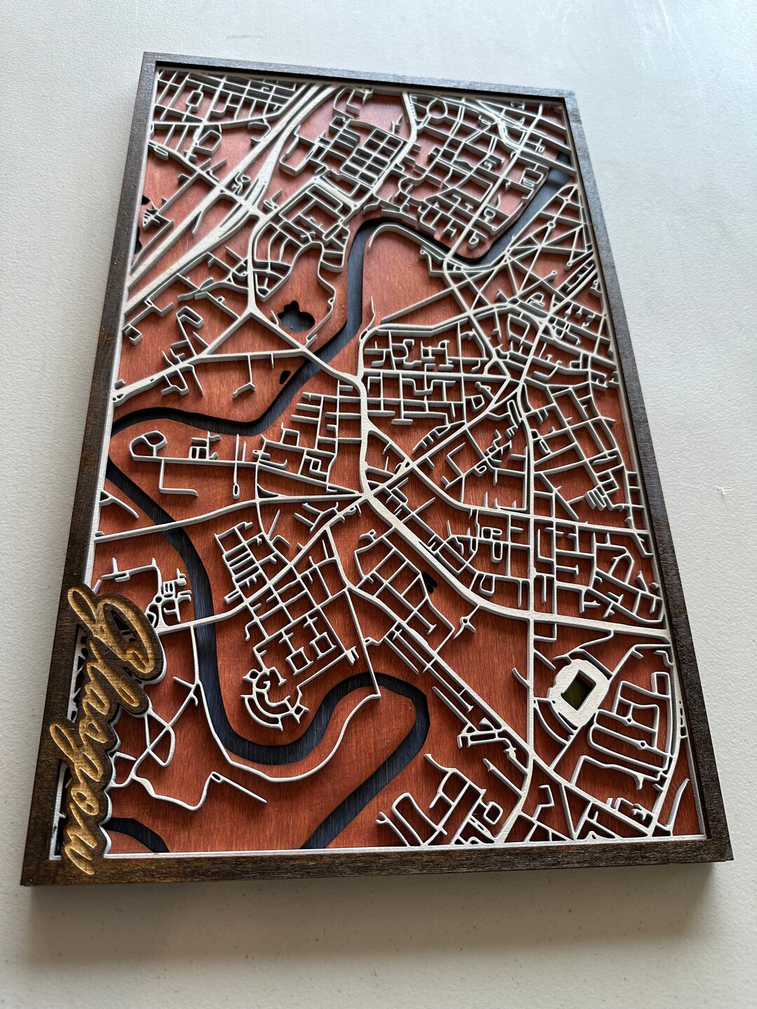 3D Layered City Map - Etsy