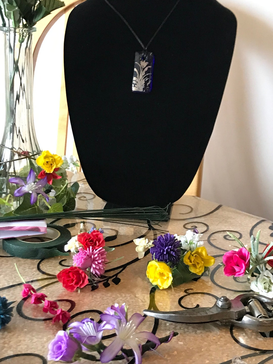 Floral Pendants - Etsy