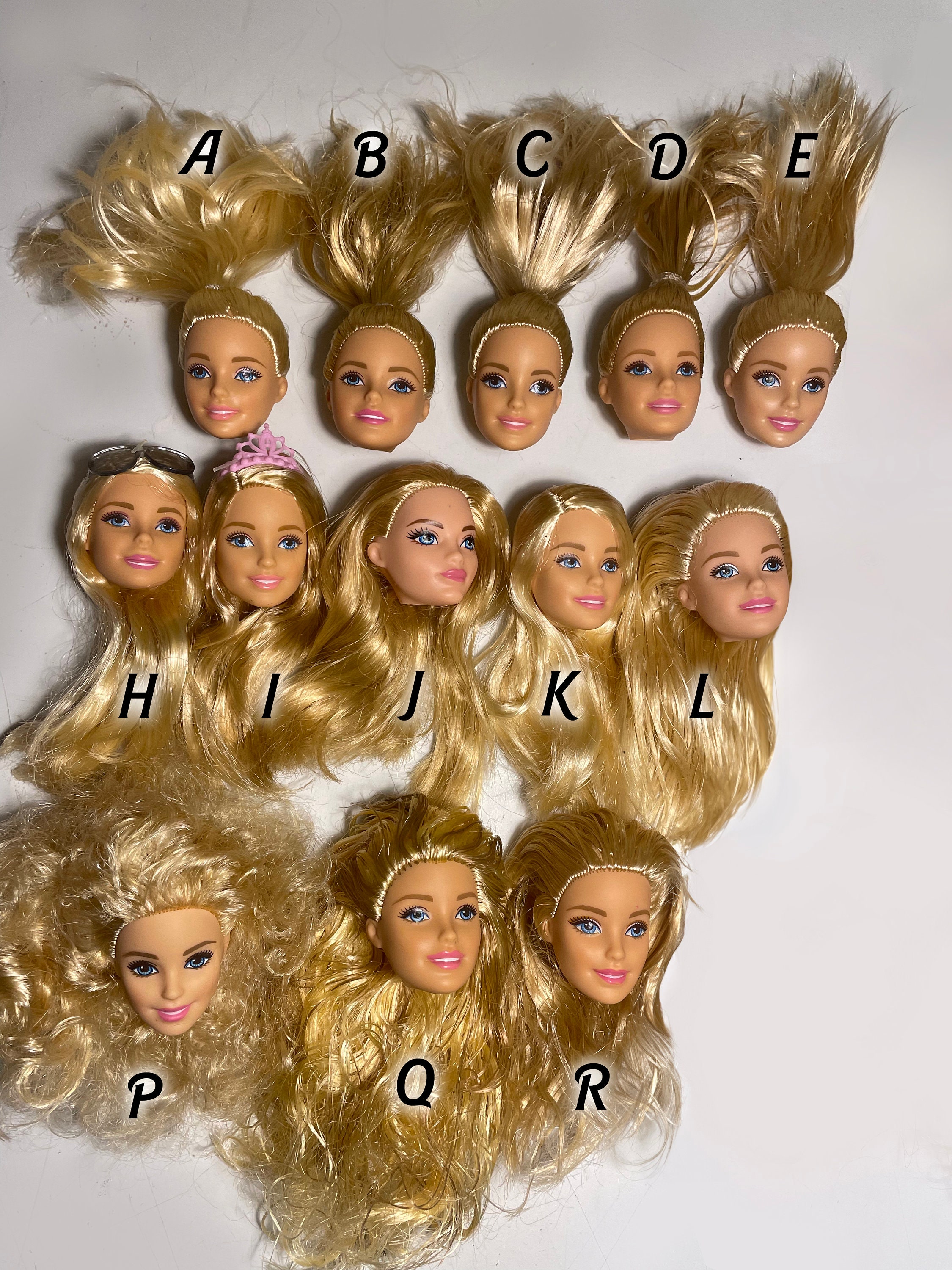 Doll Heads for Custom Doll Making Fashion Faces Ginger Doll Head Blonde ...