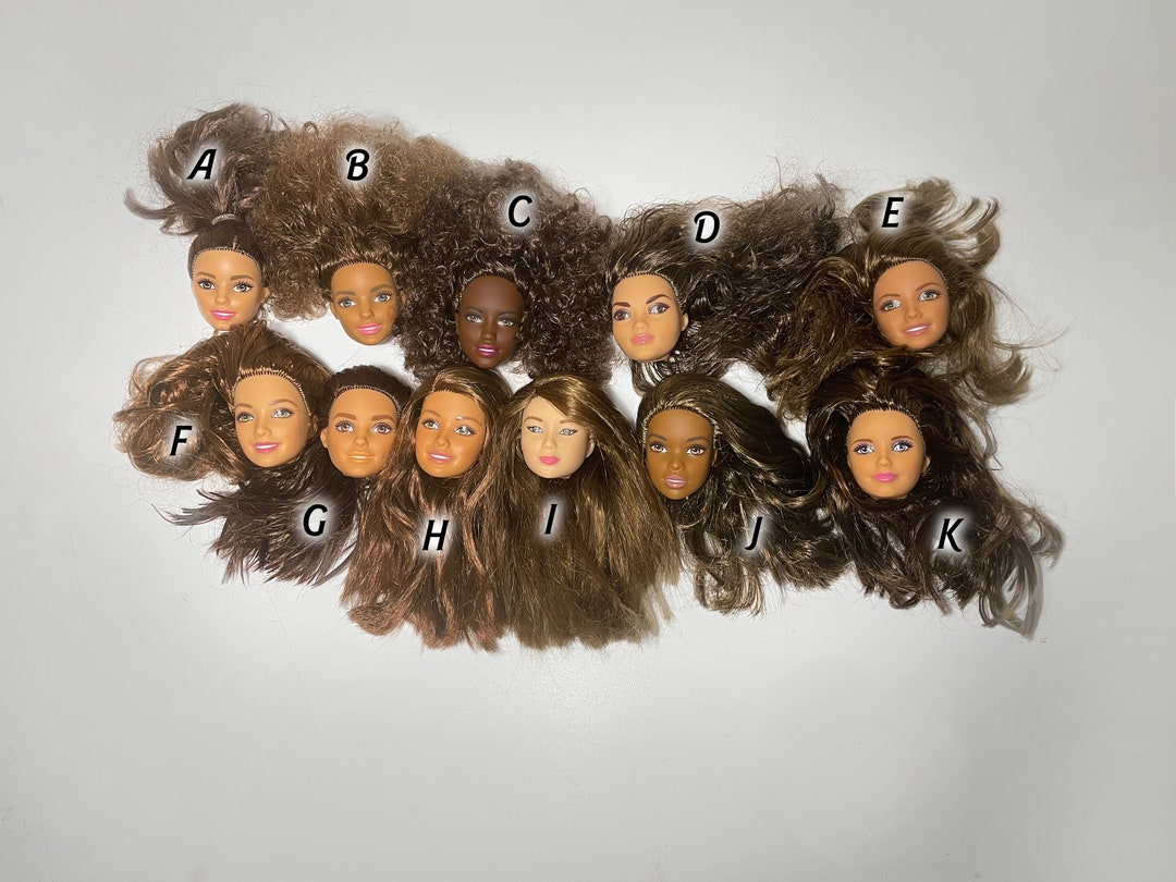 Doll Heads for Custom Doll Making Fashion Faces Brunette Doll Head ...