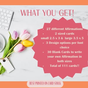 Empowering Affirmation Cards for Women, Motivational Cards Women ...