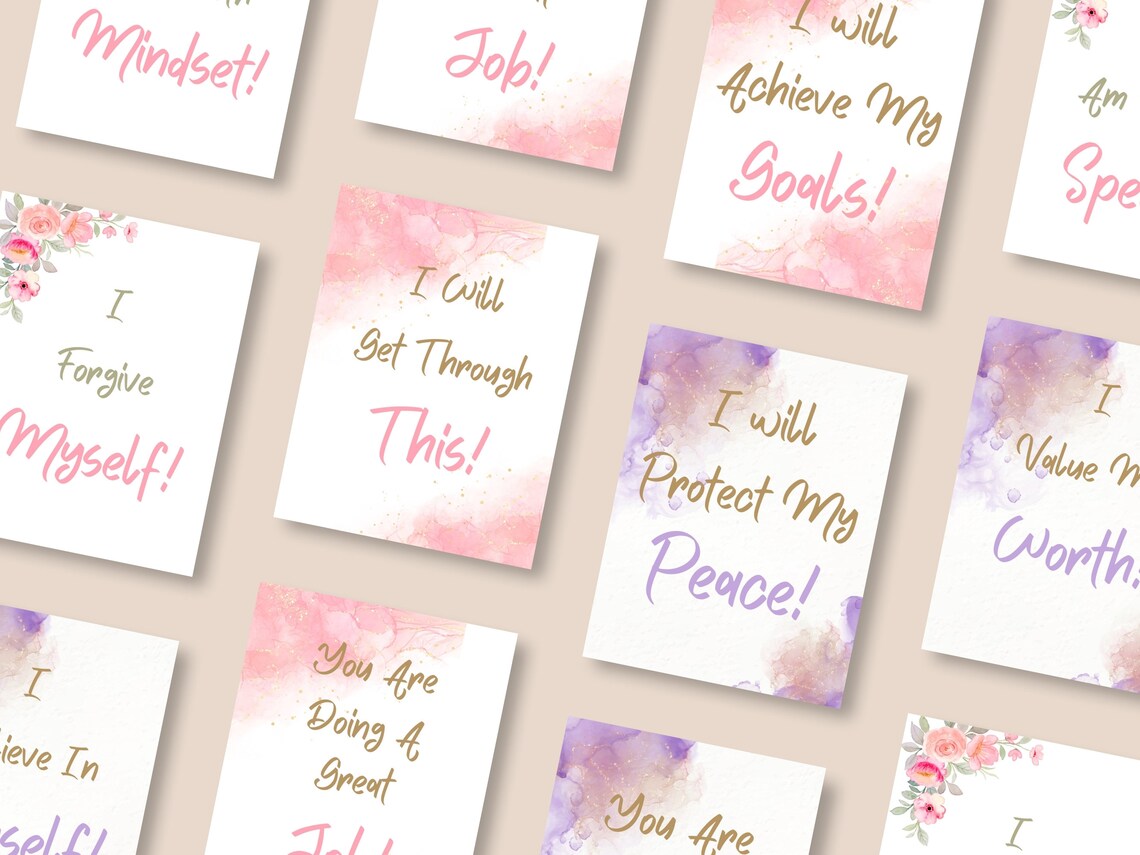 Empowering Affirmation Cards for Women, Motivational Cards Women ...