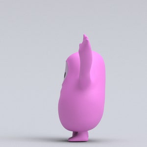 Fall Guys Emote Statue 3D Printing High-quality STL File Miniature ...