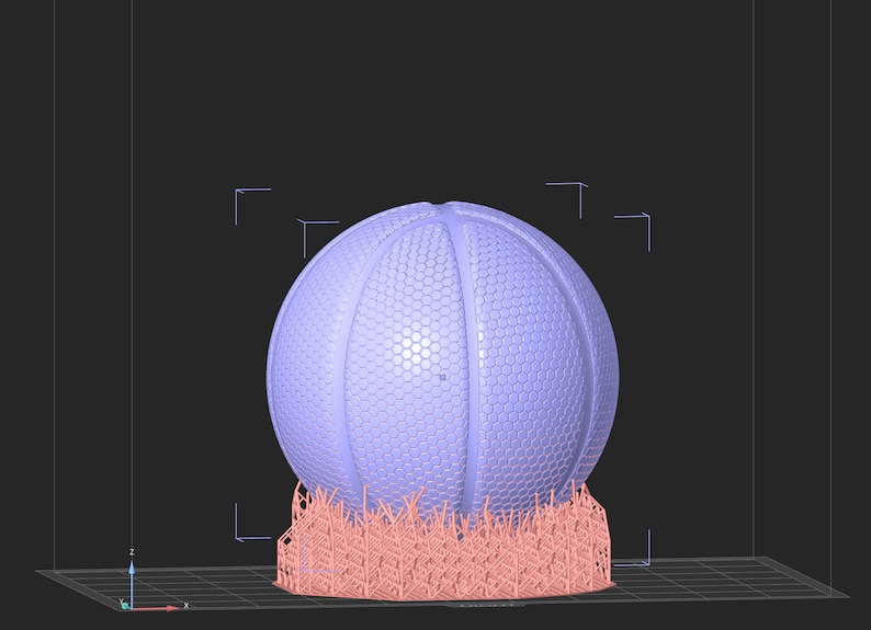 Basketball 3D STL Print File Pre-supported & No Supports - Etsy