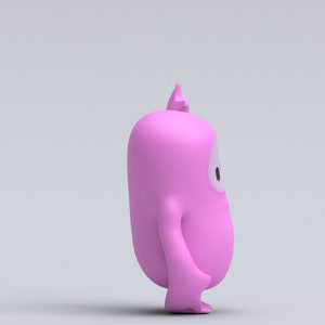 Fall Guys Emote Statue 3D Printing High-quality STL File Miniature ...