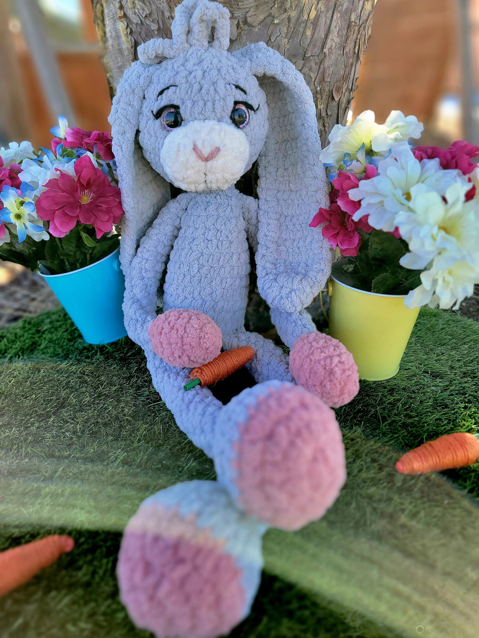 Large Bunny Crochet PATTERN | Rabbit Crochet Pattern | Low Sew Crochet ...