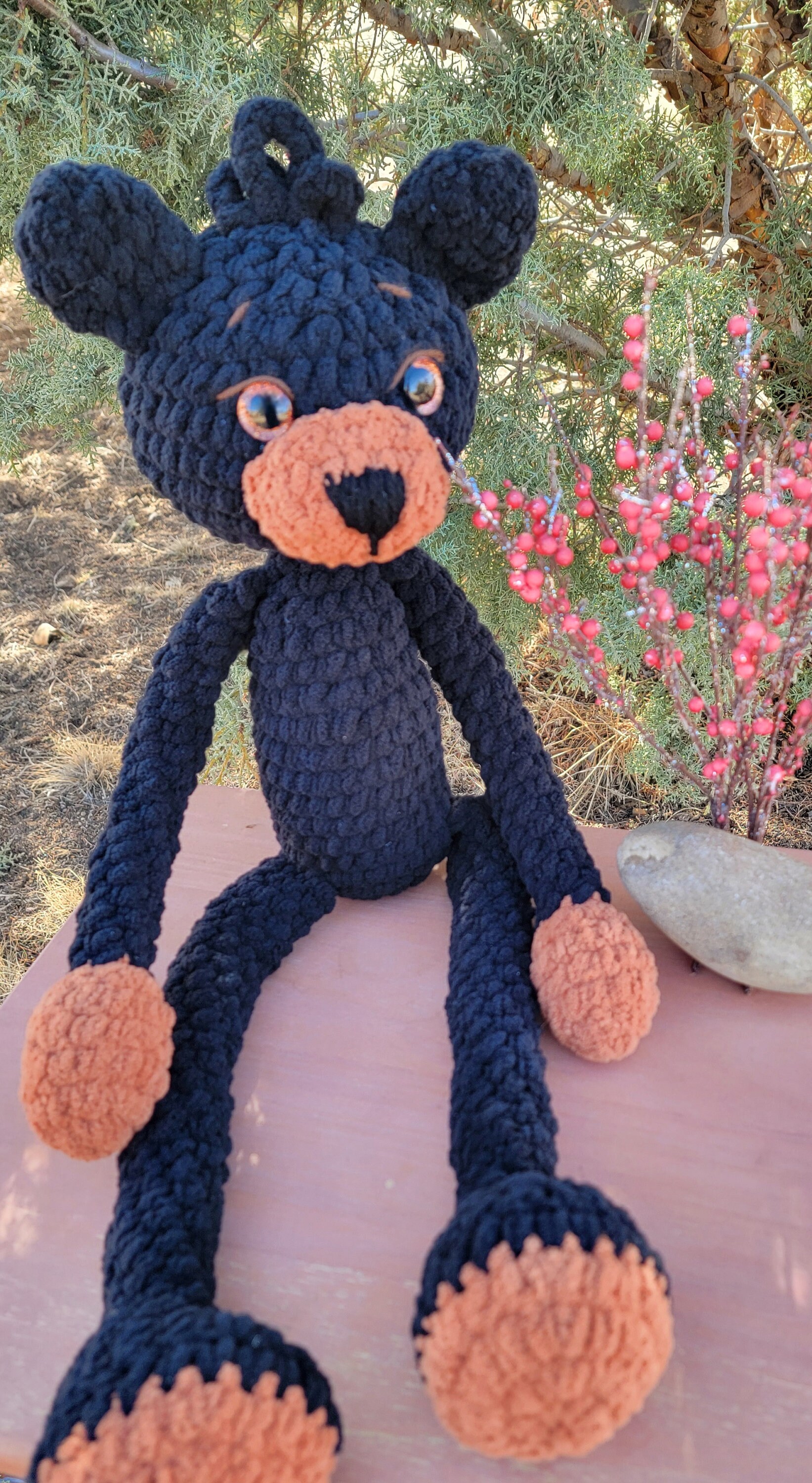 Large Black Bear Cub Crochet PDF Pattern - Crochet Amigurumi Pattern ...