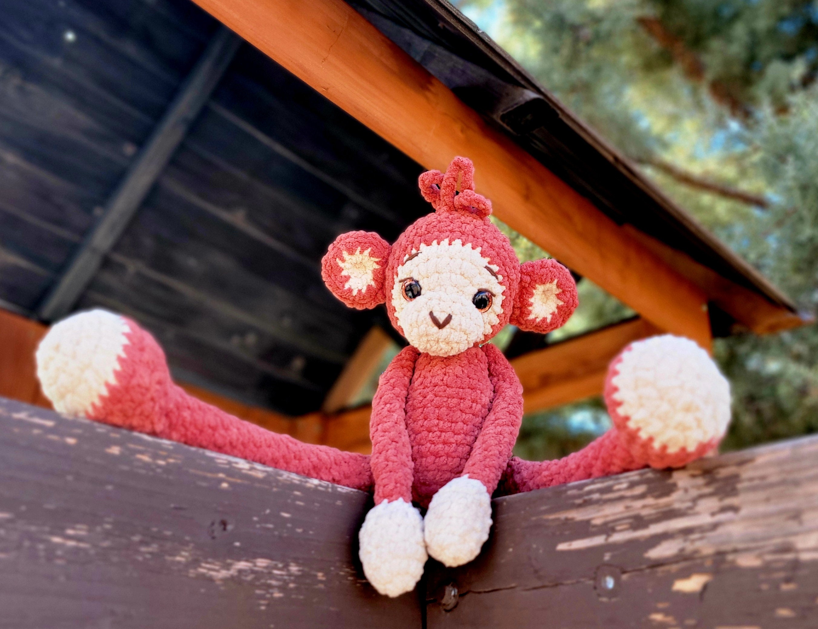 Large Crochet Pattern Big Monkey /amigurumi Pattern Stuffed Monkey ...