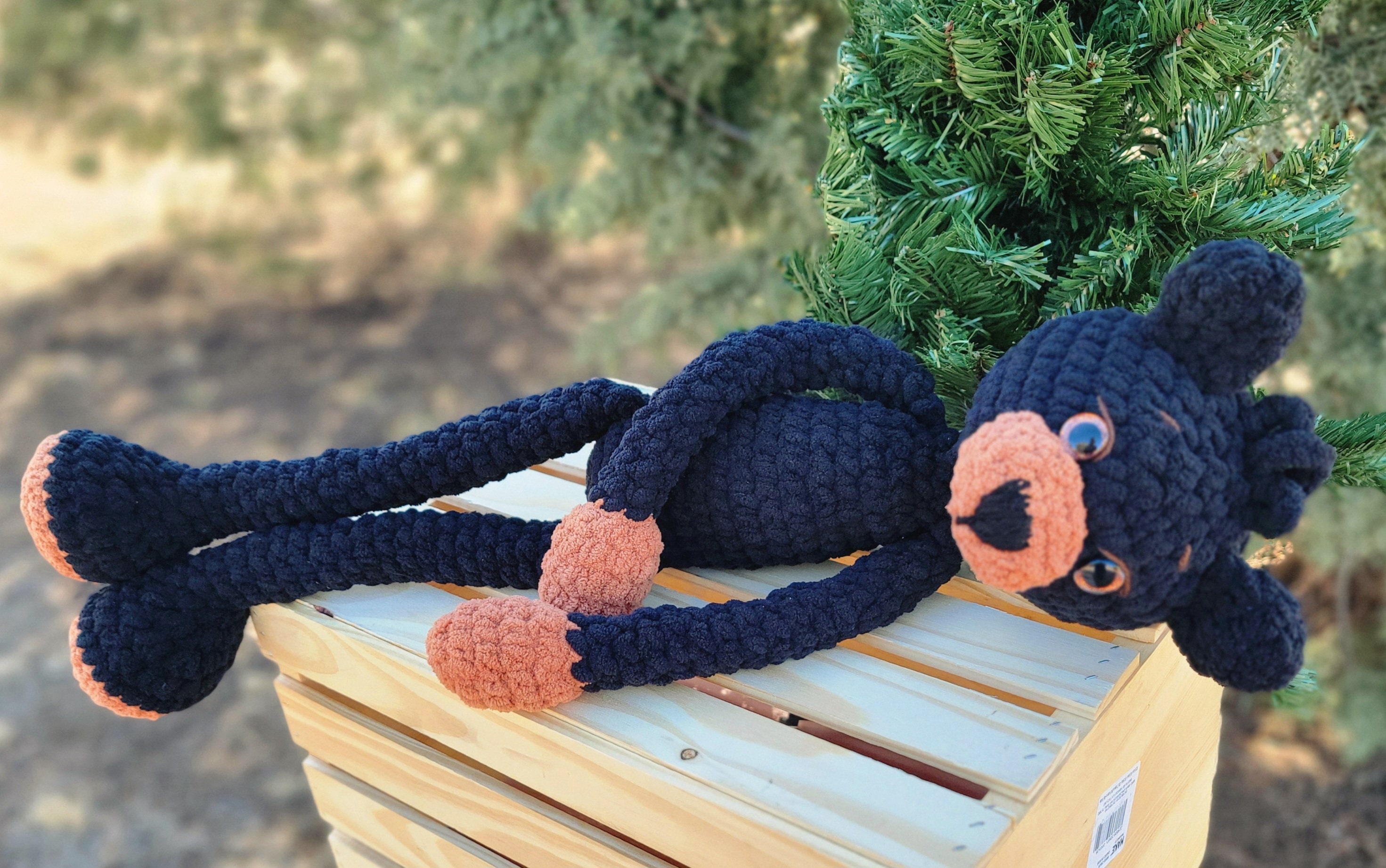 Large Black Bear Cub Crochet PDF Pattern - Crochet Amigurumi Pattern ...
