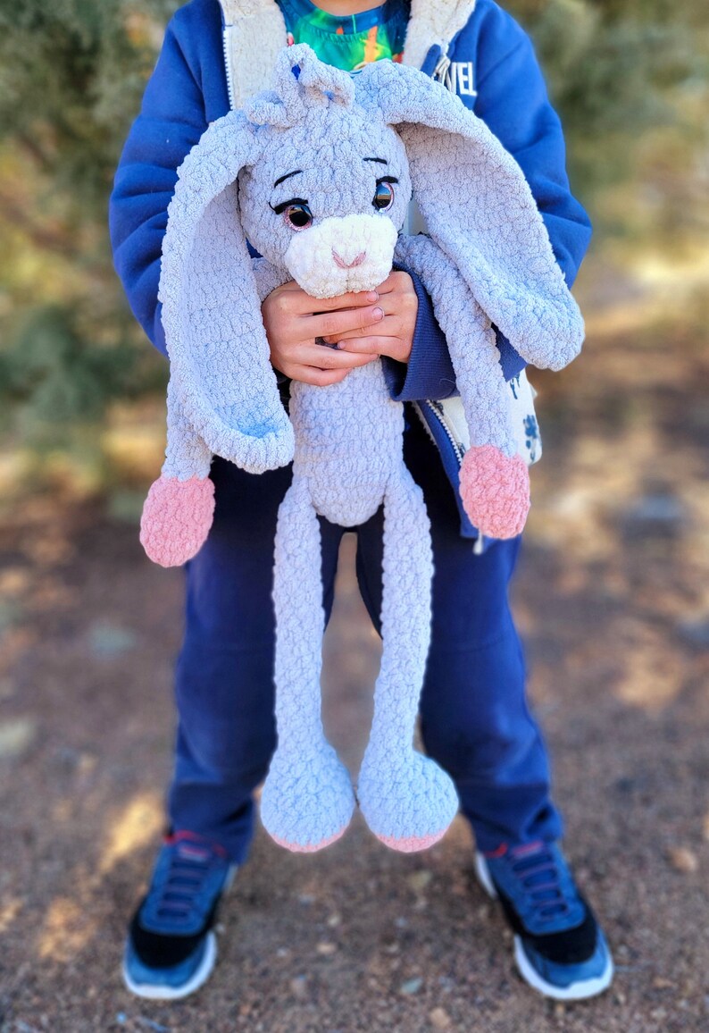 Large Bunny Crochet PATTERN | Rabbit Crochet Pattern | Low Sew Crochet ...