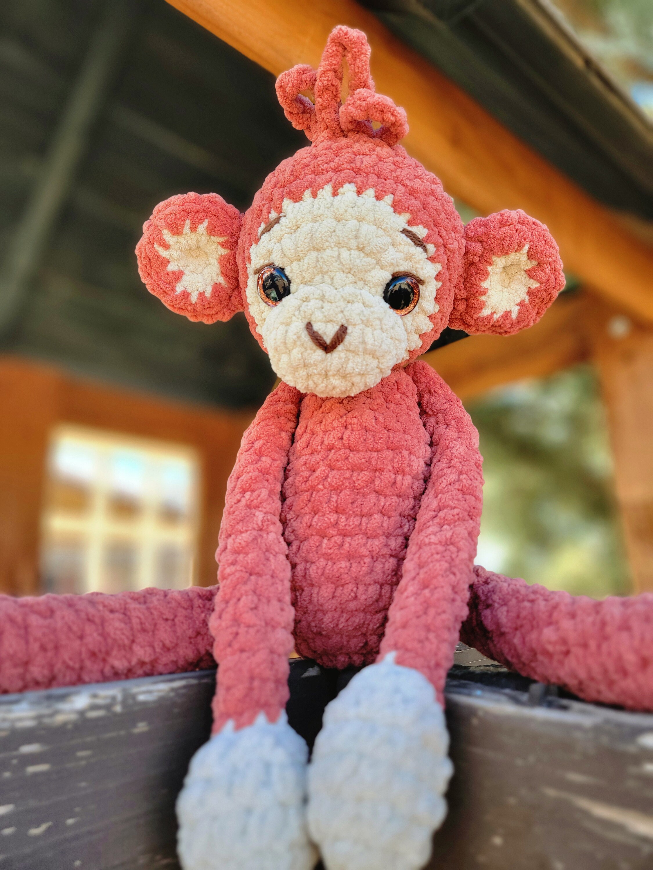 Large Crochet Pattern Big Monkey /amigurumi Pattern Stuffed Monkey ...