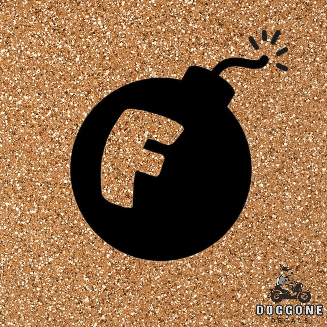 F Bomb Vinyl Decal Sticker - Various Colors and Sizes Available - Etsy
