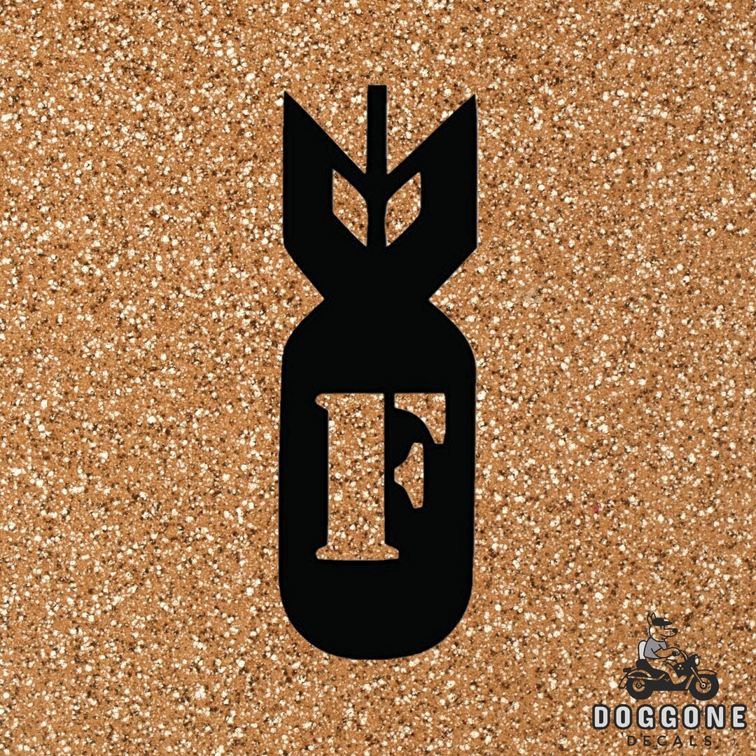 F Bomb Vinyl Decal Sticker - Various Colors and Sizes Available - Etsy