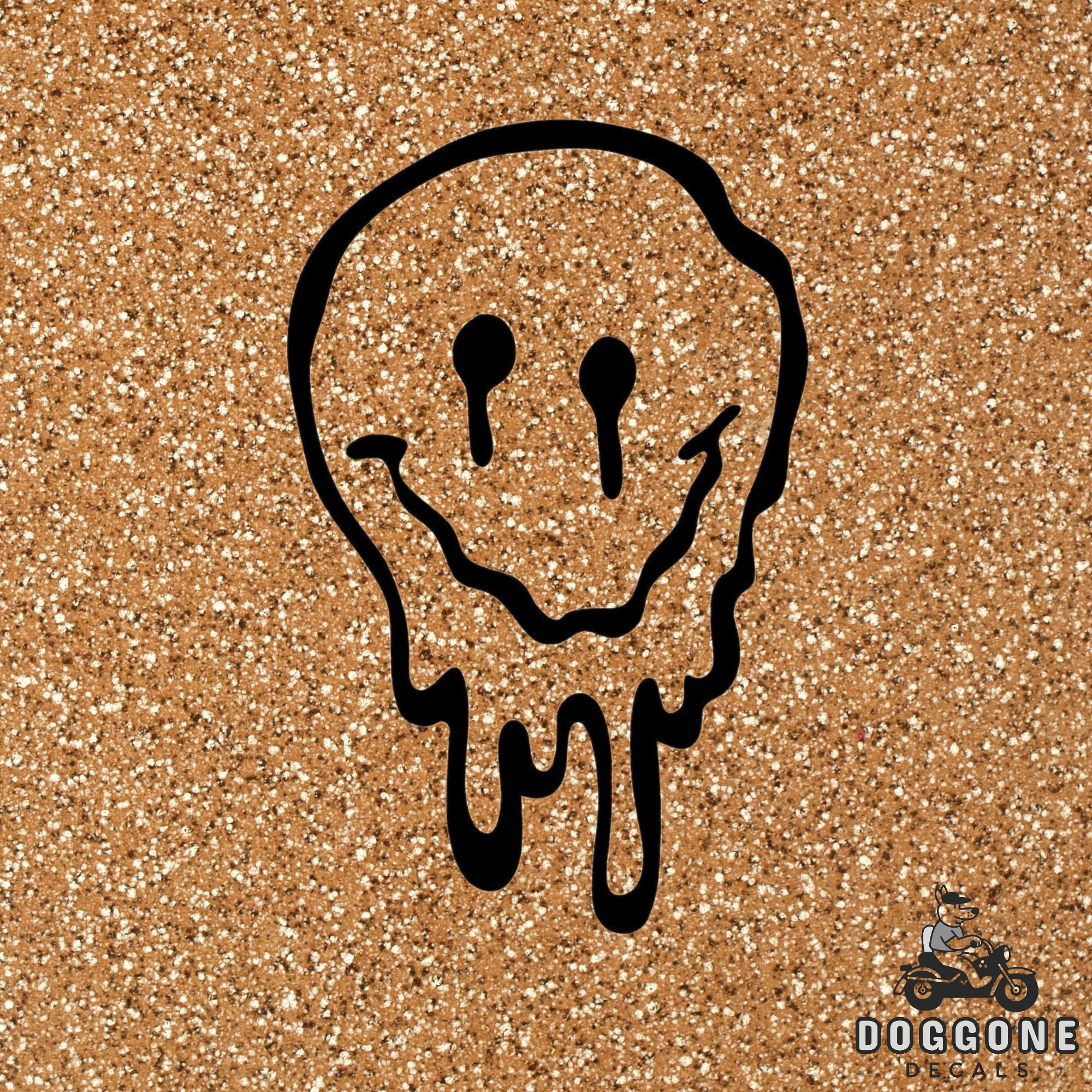 Drippy Smiley Face Vinyl Decal Sticker - Various Colors and Sizes ...