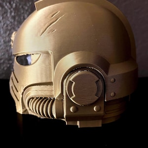 Warhammer 40k Space Marine Skull Helmet 3d Print, Bronze Helmet Silver ...