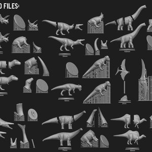 Dinosaurs - Prehistoric Life - STL Files for 3D Printing - Etsy