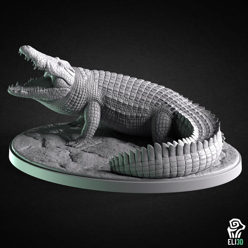 Crocodile - Animal STL File for 3D Printing - Etsy