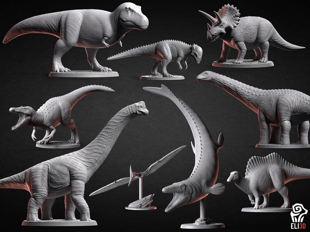 Dinosaurs - Prehistoric Life - STL Files for 3D Printing - Etsy