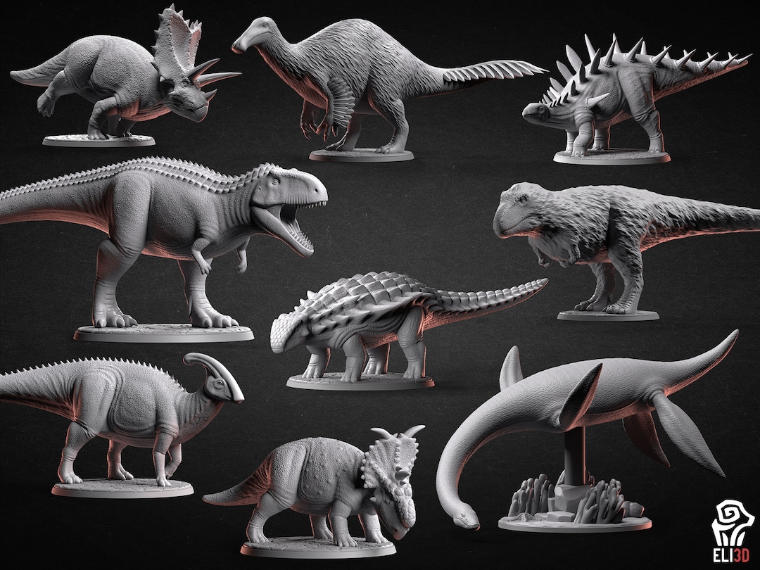 Dinosaurs - Prehistoric Life 2 - STL Files for 3D Printing - Etsy