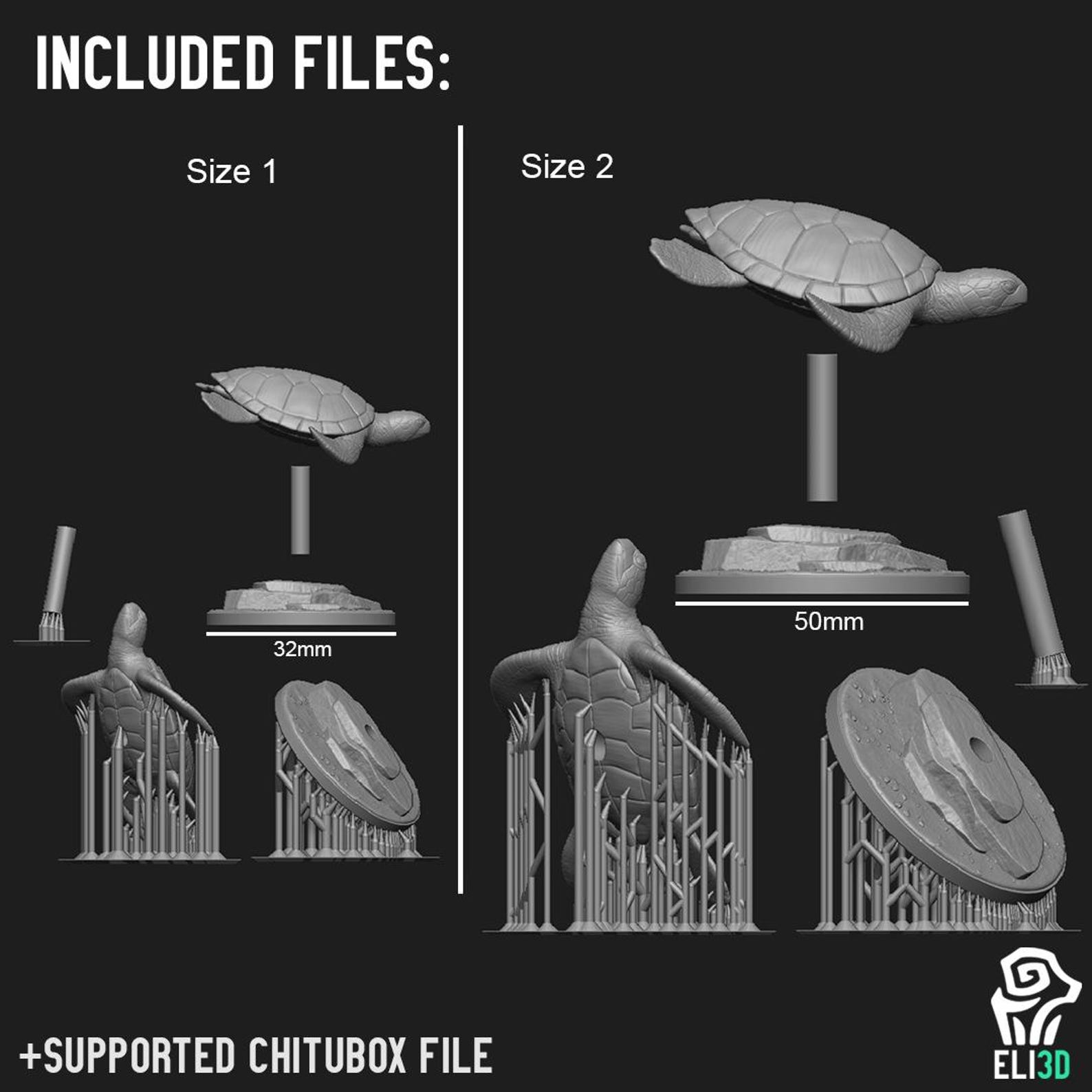 Sea Turtle - Animal STL File for 3D Printing - Etsy