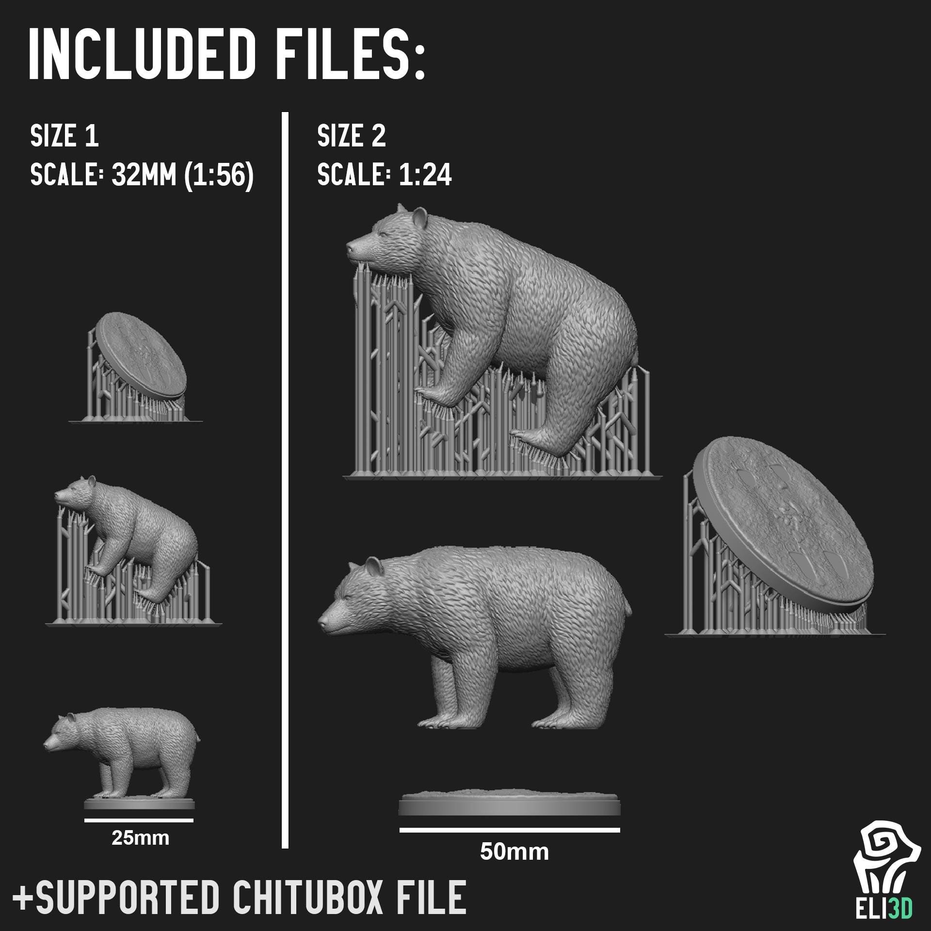 Bear - Animal STL File for 3D Printing - Etsy