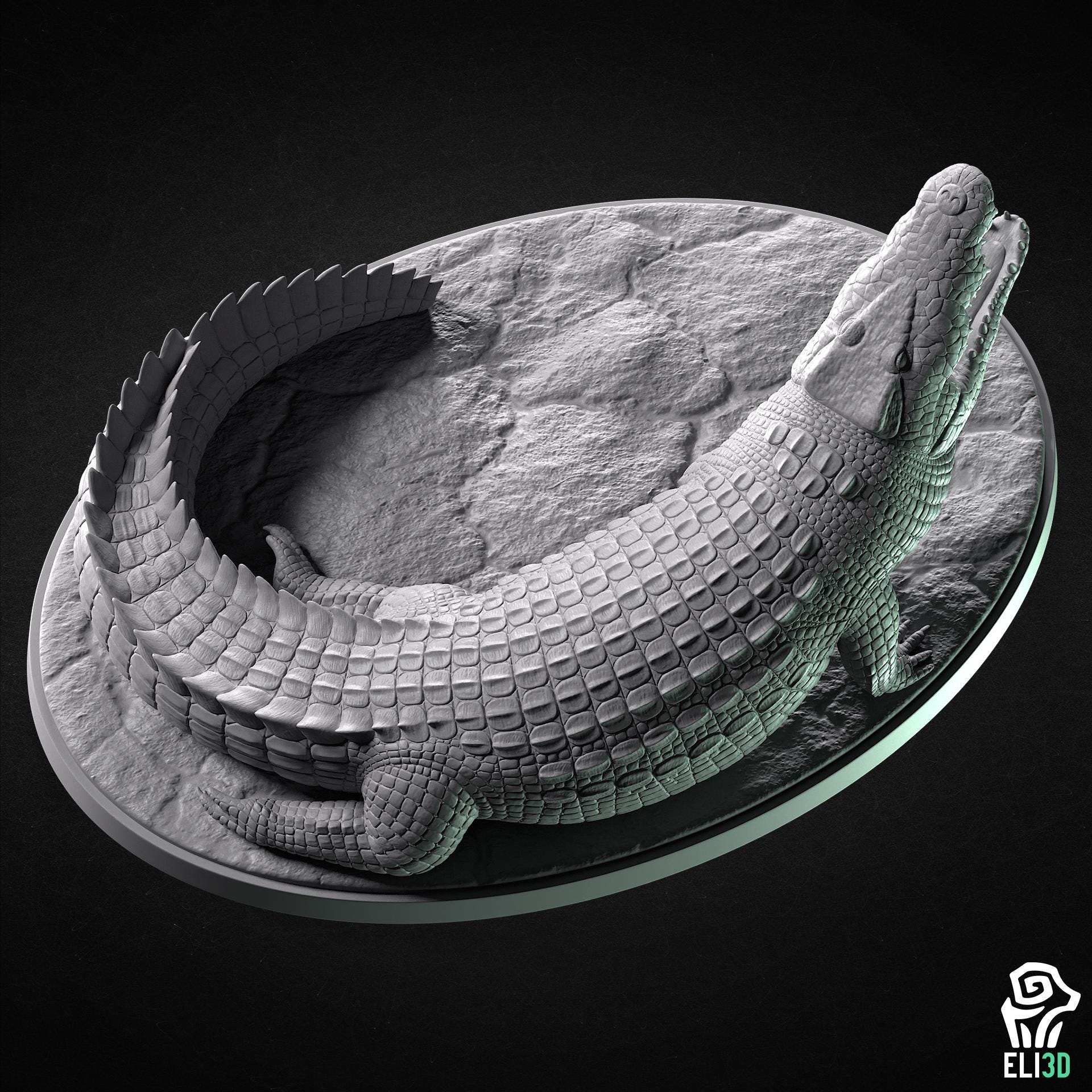 Crocodile - Animal STL File for 3D Printing - Etsy