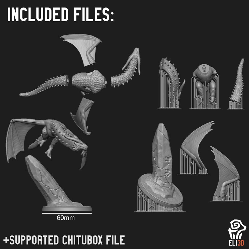 Dragons - STL Files for 3D Printing - Etsy