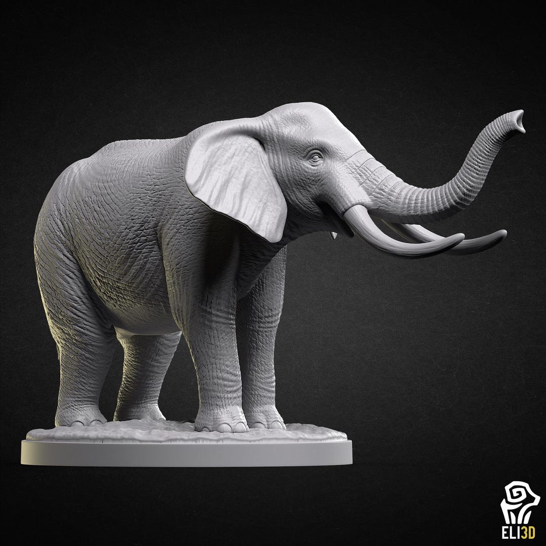 Elephant - Animal STL File for 3D Printing - Etsy