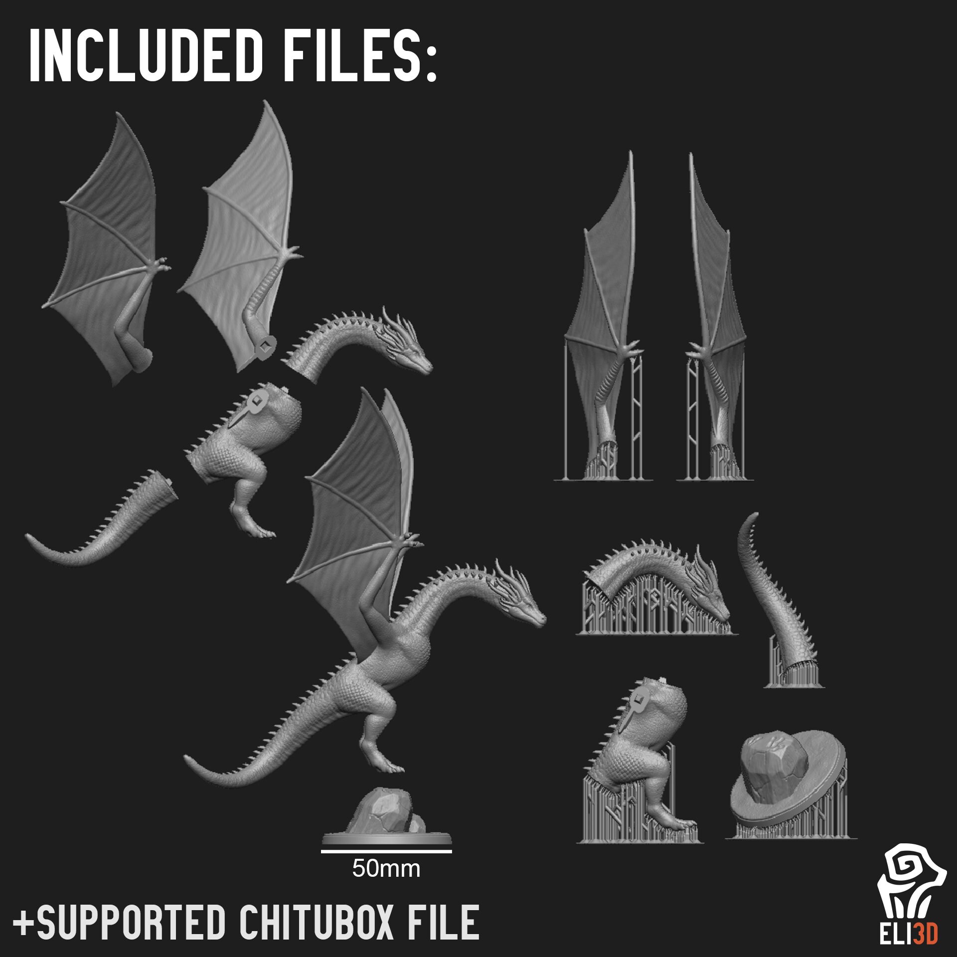 Dragons - STL Files for 3D Printing - Etsy