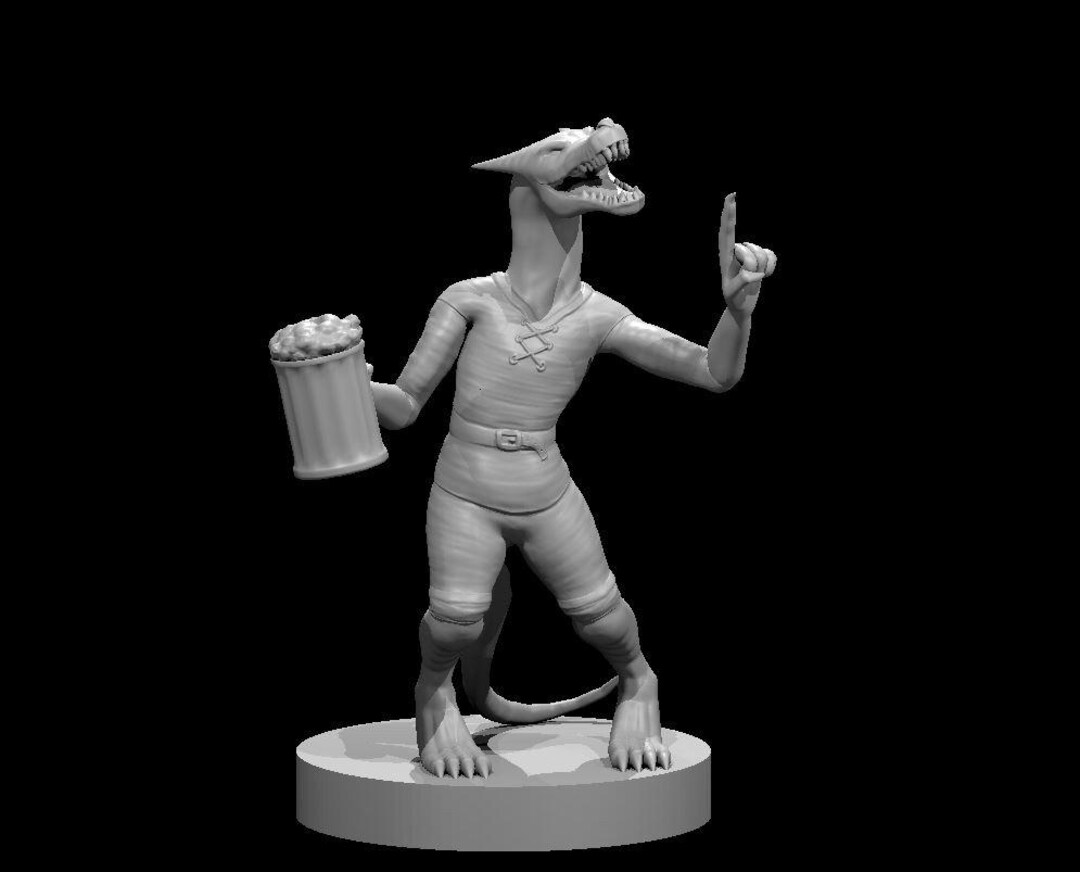 Drunk Kobold Bar Patron Miniature Tavern NPC Comic Relief Fantasy TTRPG ...