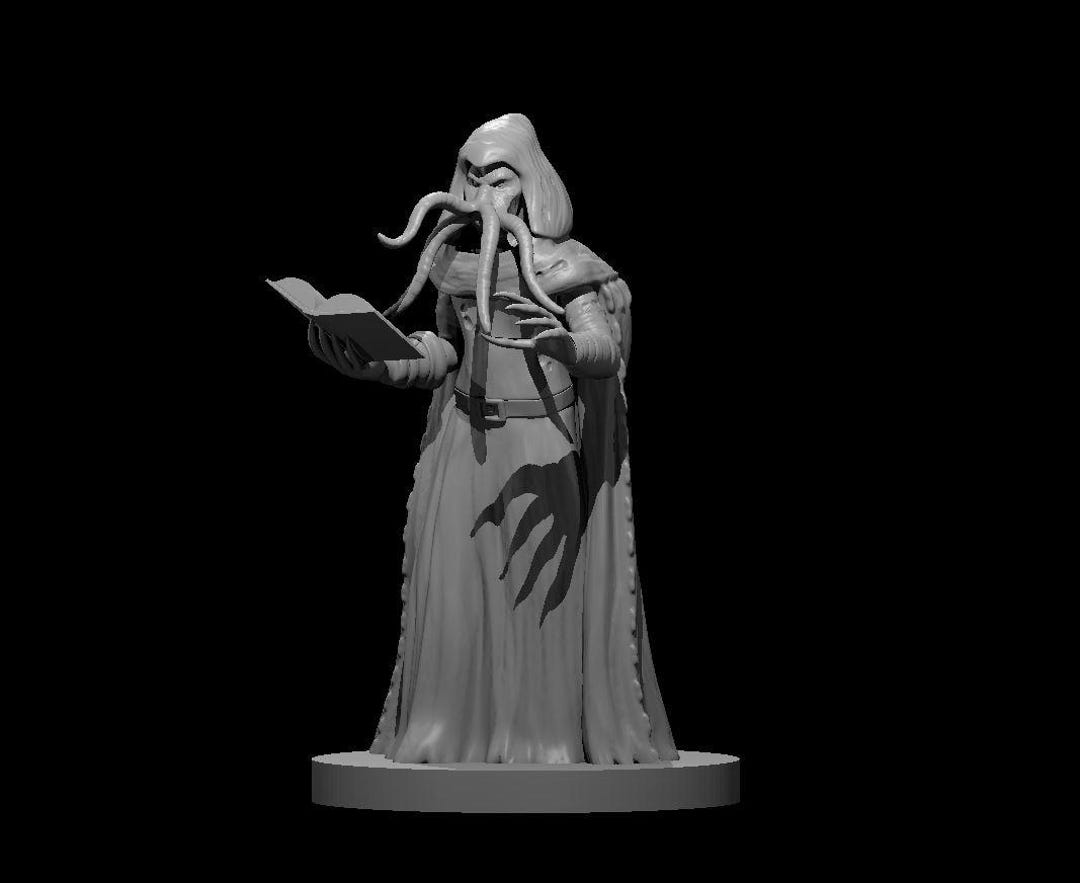 Alhoon Miniature Scalable – Mind Flayer Lich Undead Caster Resin D&D ...