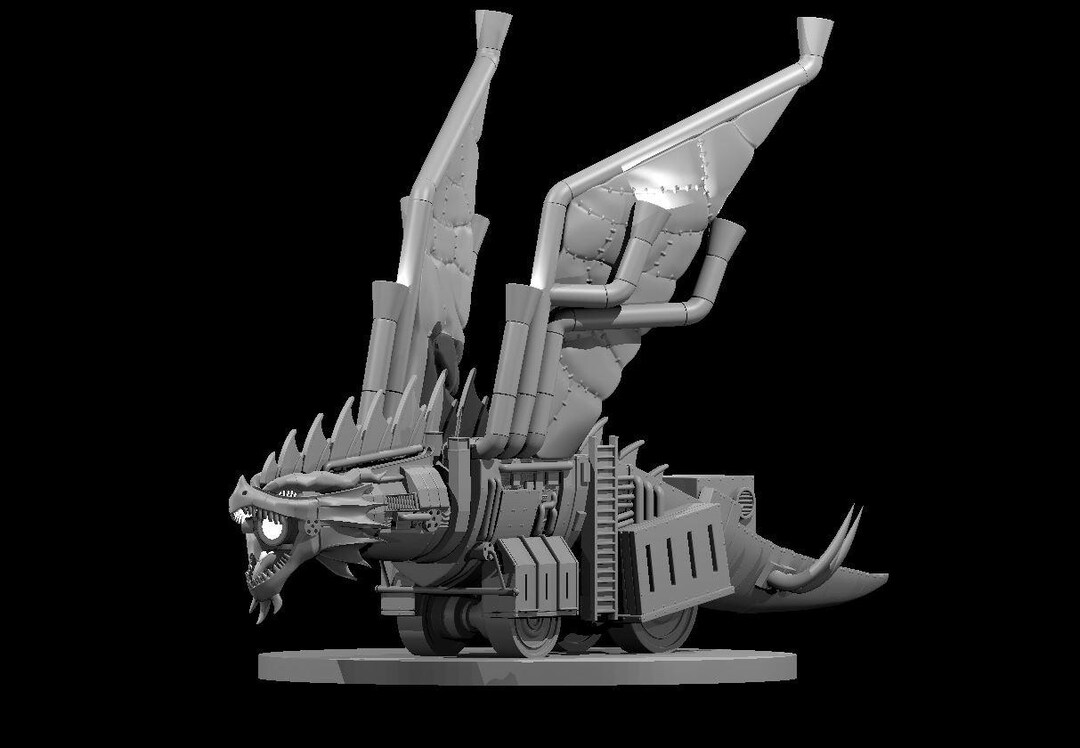 Boilerdrak Infernal War Machine Dragon Scalable Miniature for Dnd ...