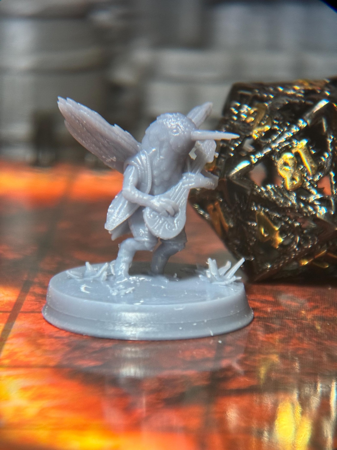 Hummingbird Bard Miniature | 28mm Scale Fantasy NPC | Animal Folk for D ...