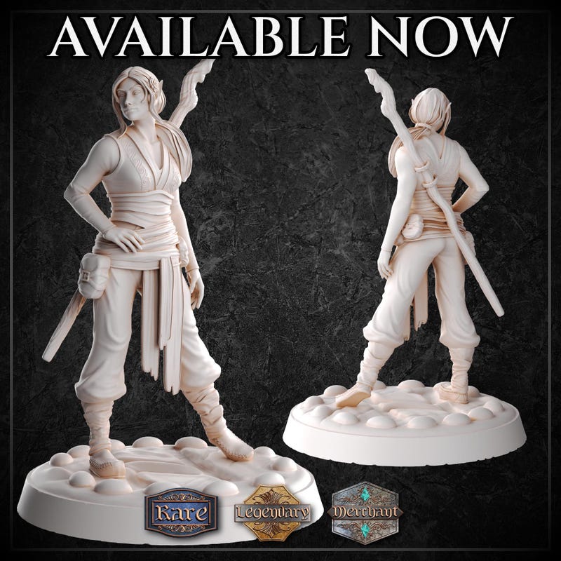 Female Monk Figure Dnd - Etsy