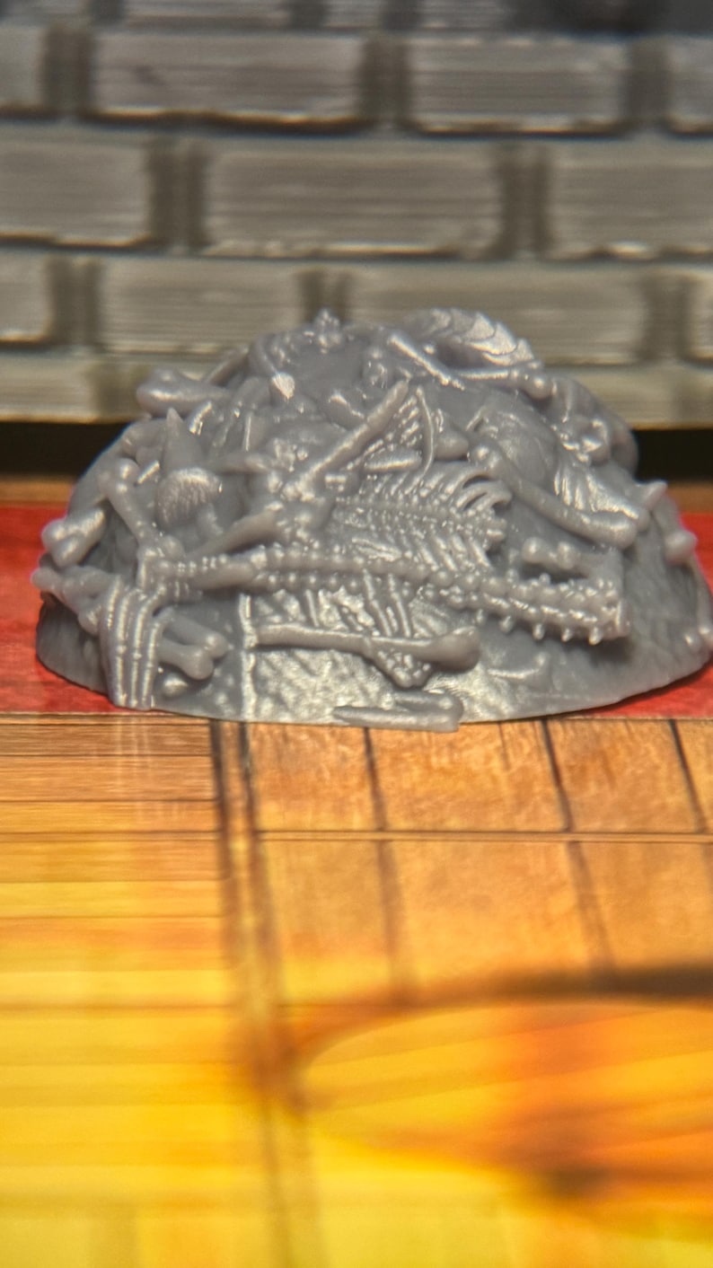 Bone Pile Graveyard Scatter Scalable Terrain Miniature for Dnd ...
