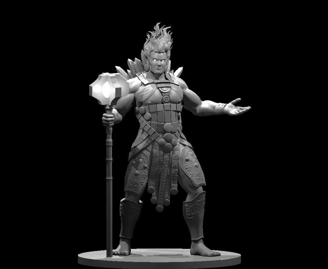 Dao Earth Genie Miniature – 2025 Monster Manual | 28mm Scale | D&D ...