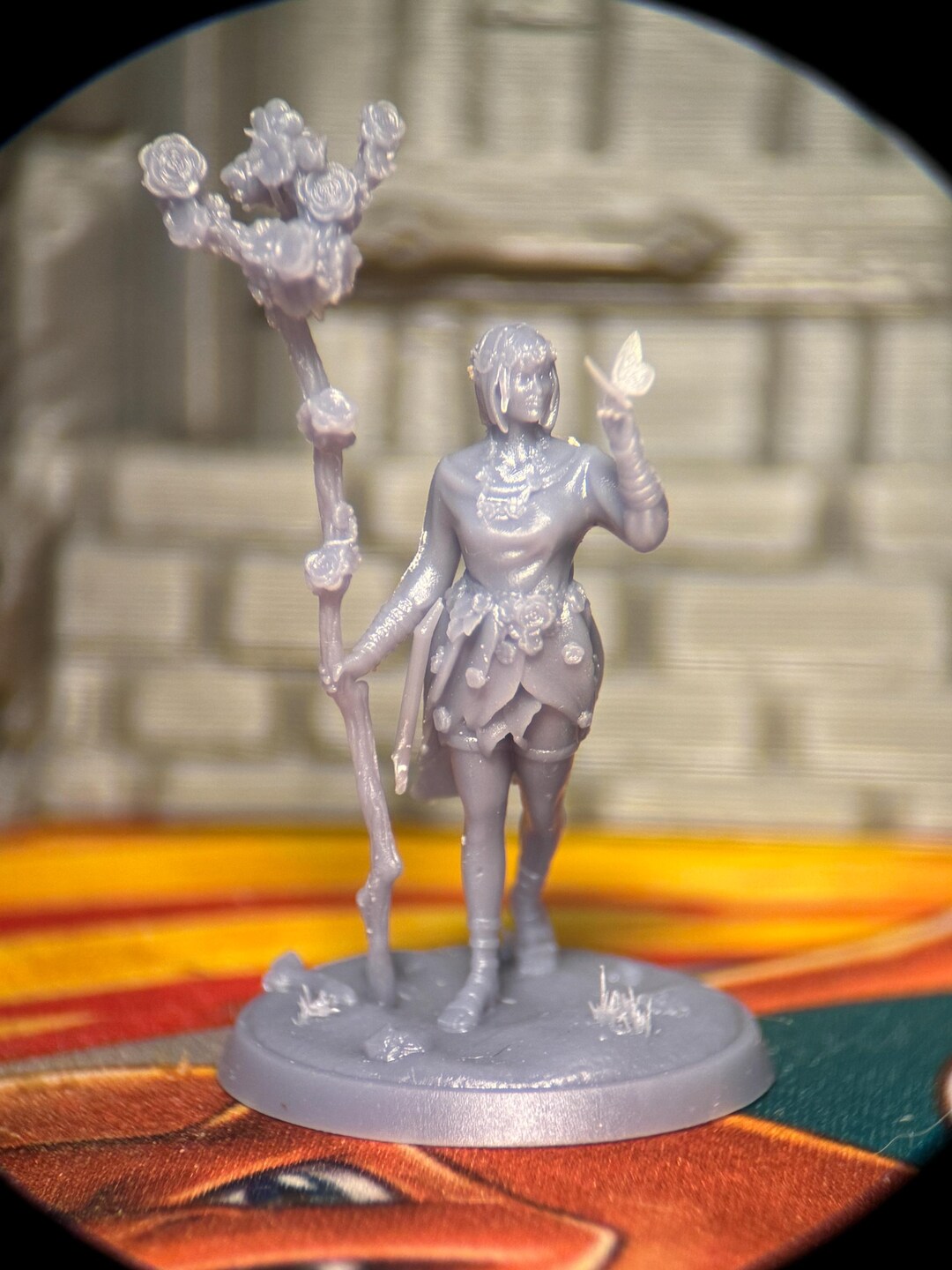 Eladrin Elf Druid (spring) | 3D Printed D&D Miniature | Feywild Nature ...
