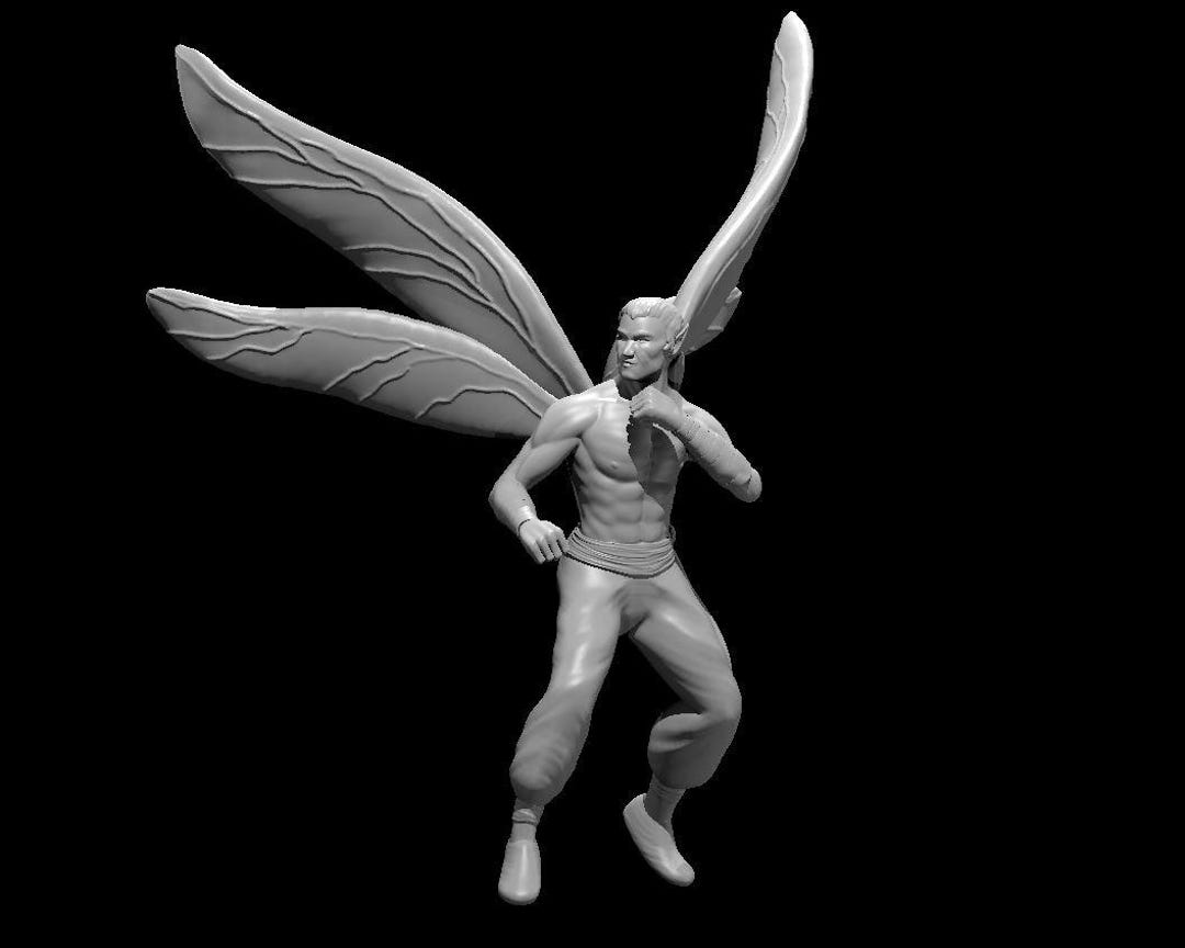 Fairy Monk Miniature | Male Fairy Martial Artist | 3D Printed Dnd Mini ...