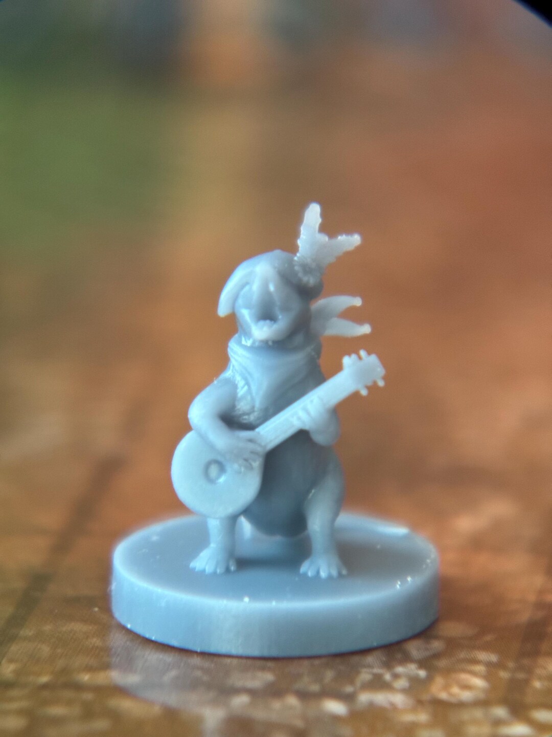 Opossum Bard Miniature | 28mm Scale Animal Folk Musician for D&D ...