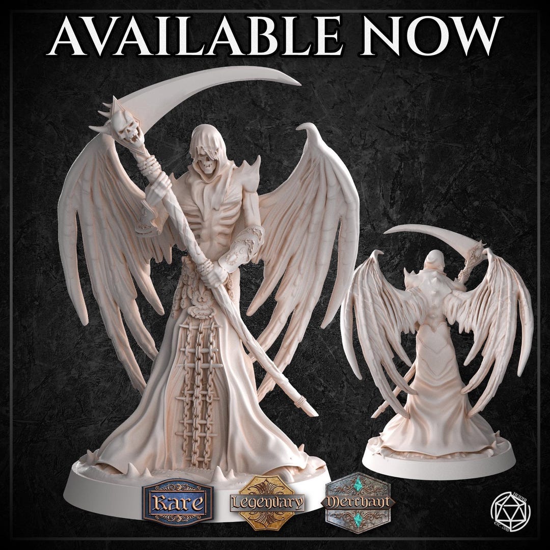 Arch Grim Reaper | 28mm Death Avatar Miniature | Grim Celestial for D&D ...