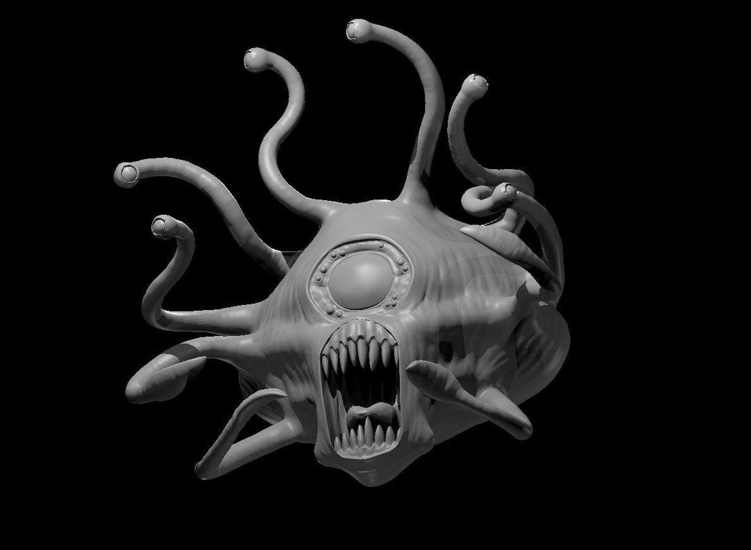 Gauth | Scaleable Lesser Beholder Mini | MZ4250 Resin Model for Dnd and ...