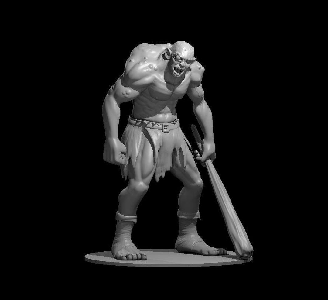 Fomorian Giant Miniature | 28mm Monster for Dungeons and Dragons ...