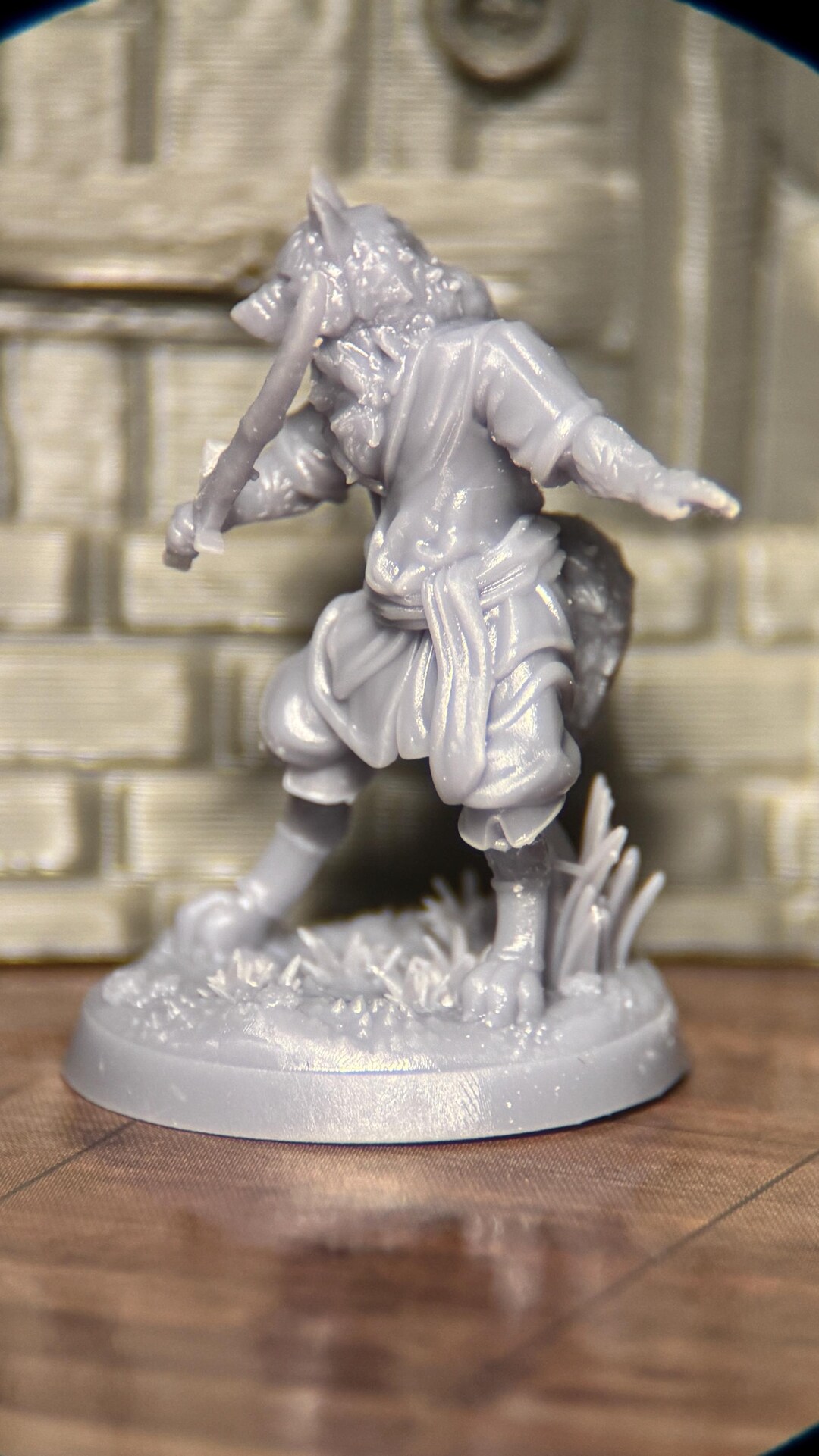 Wolffolk Ranger | Scaleable Beastfolk Archer Mini | M3DM Resin Model ...