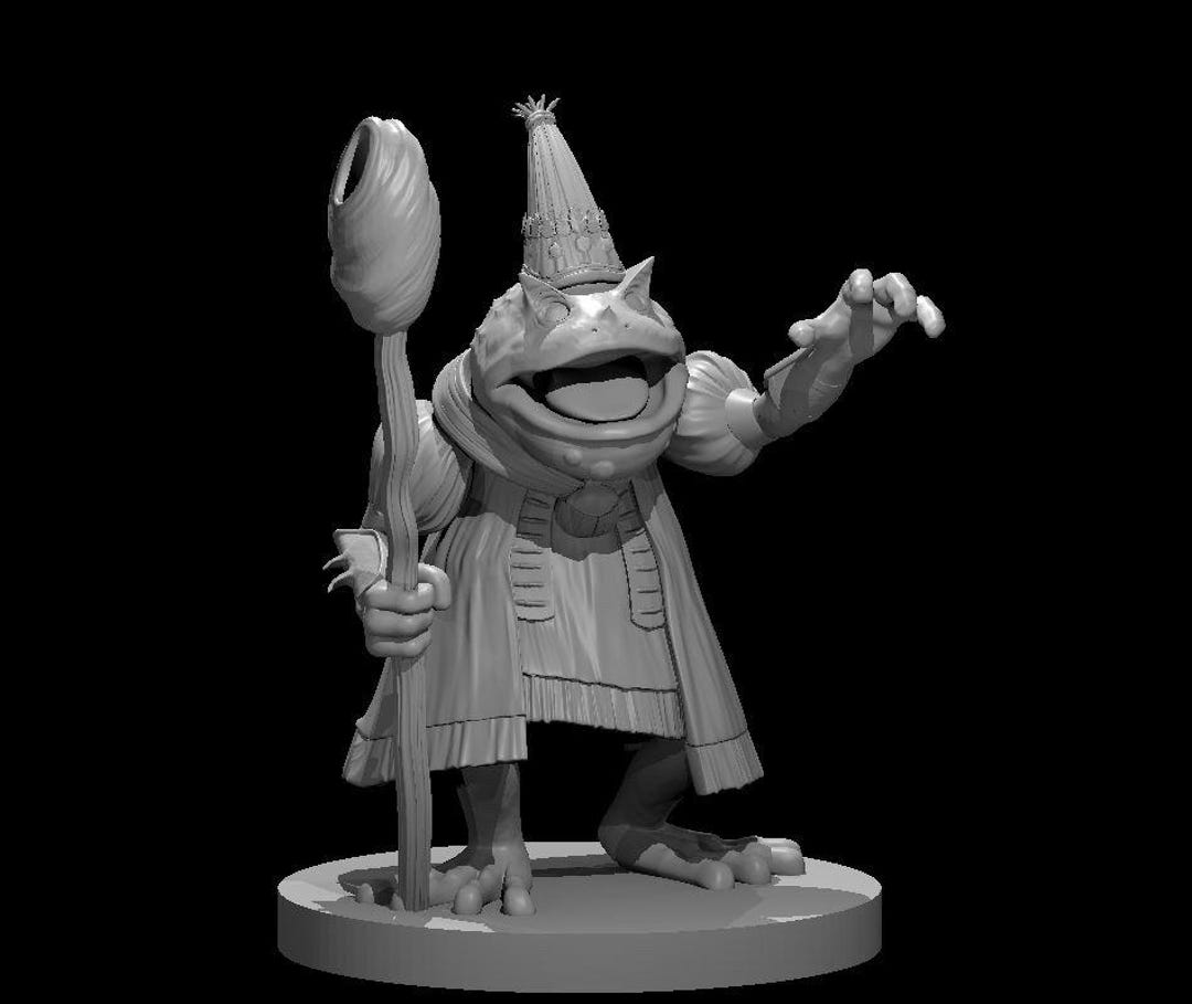 Bullywug Bog Sage Miniature | 28mm Scale | 2025 Monster Manual | MZ4250 ...